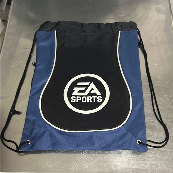 Bags | New Large Ea Sports Logoed Cinch Bag 18x14 Blueblack | Poshmark